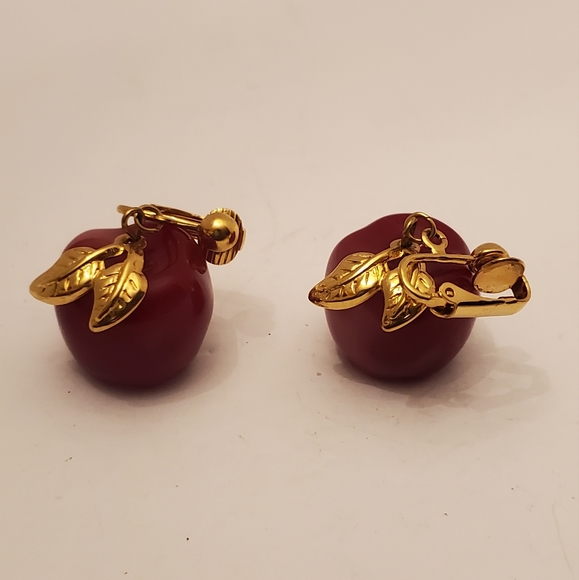 Jewelry | Vintage Red Apple Dangling Earrings | Poshmark